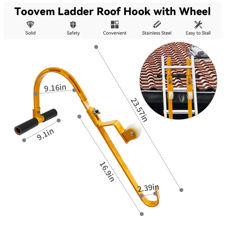 Jh-mech Heavy Duty Ladder Hook - Easy Setup & Versatile Use