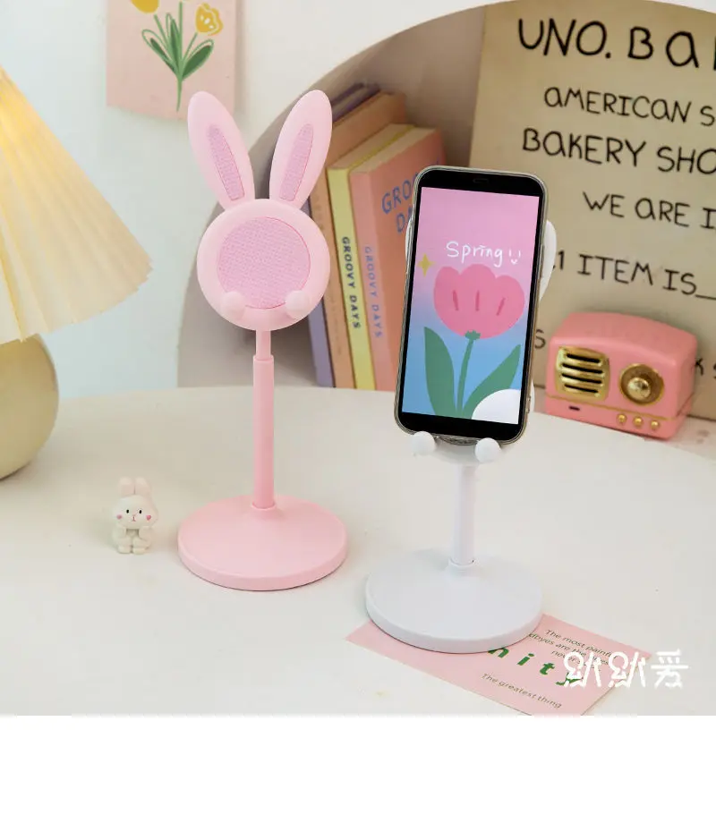 Cute Cartoon Rabbit Folding Cell Phone Stand - High Quality