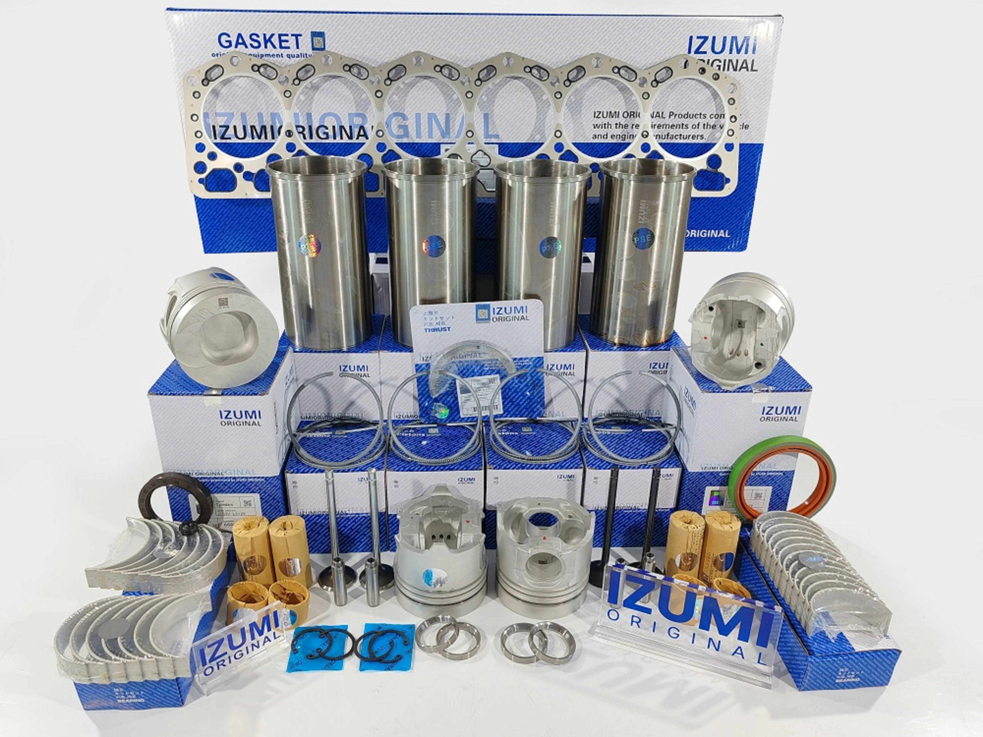 Izumi Original Overhaul Repair Kit 6sd1 Cylinder Sleeve Piston Kit 4jj1 ...