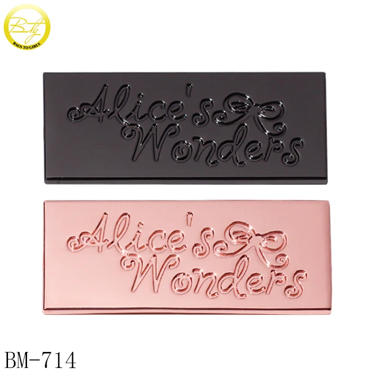 Customized Metal Plates for Waterproof Bag Accessories