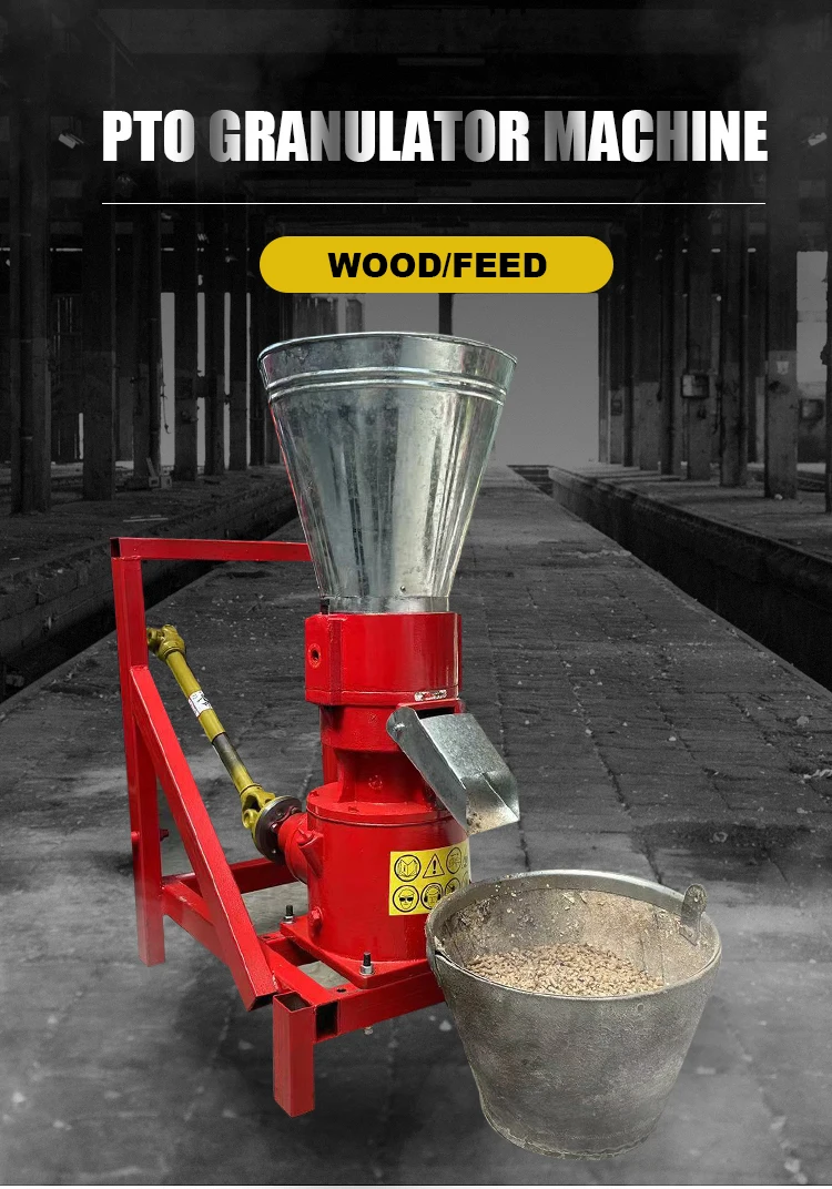 Pto Pelletizer Machine Briquette Making Machine Biomass Wood Pellet ...