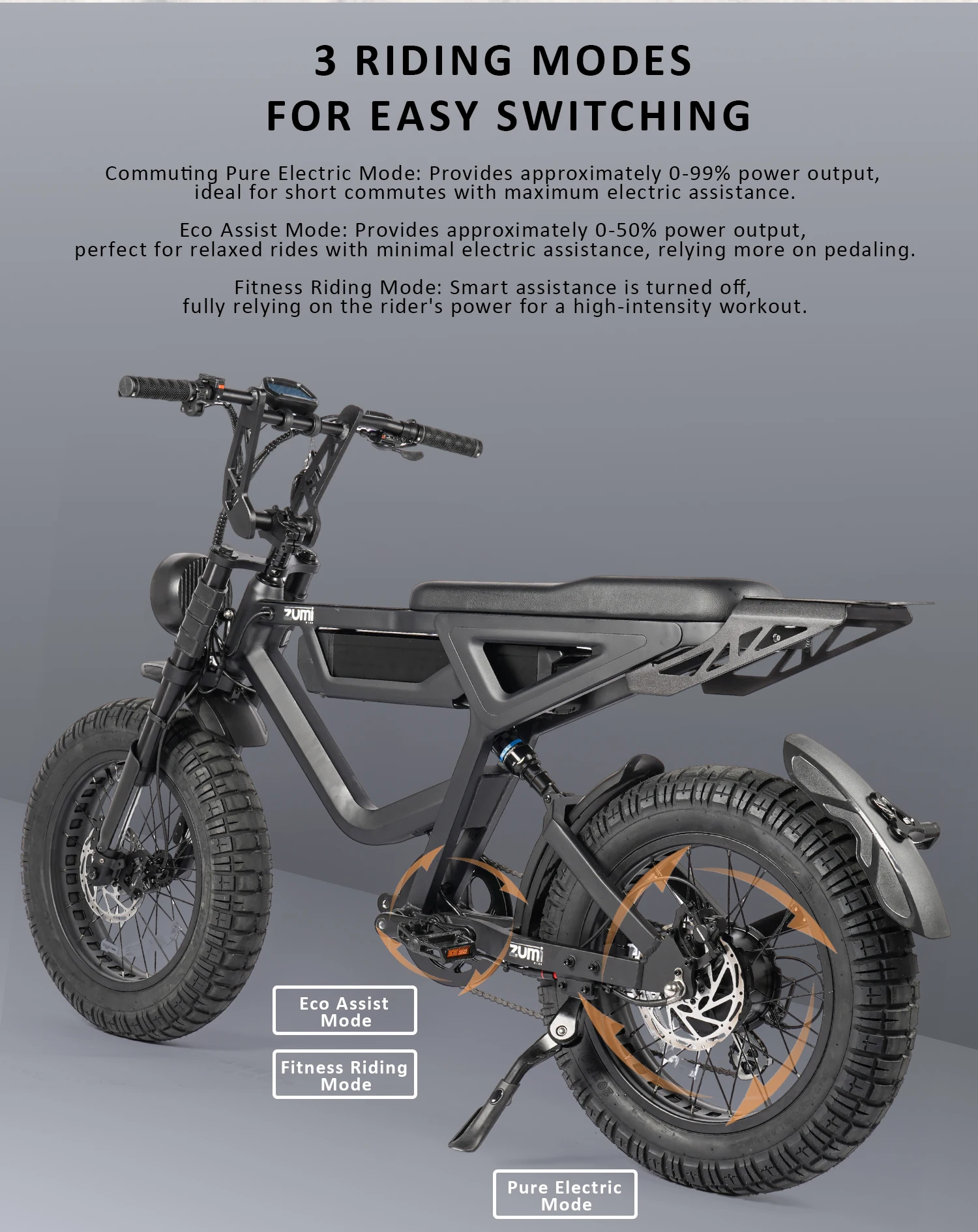 1000W Motor Full Suspension Electric Bike - All Terrain