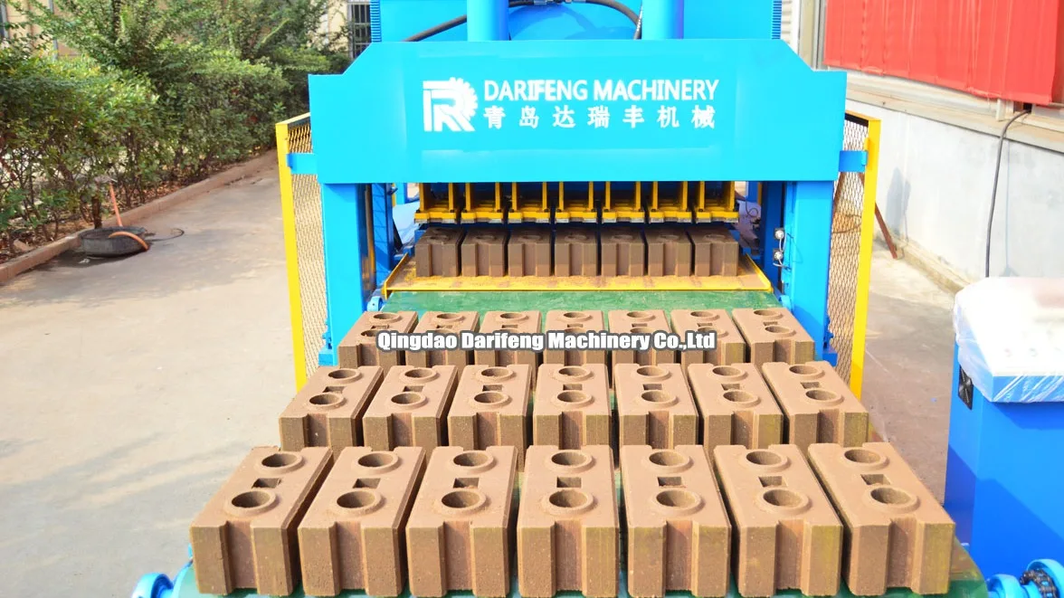 Df7-10 Automatic Clay Interlocking Brick Machine Hydraulic Stabilized ...