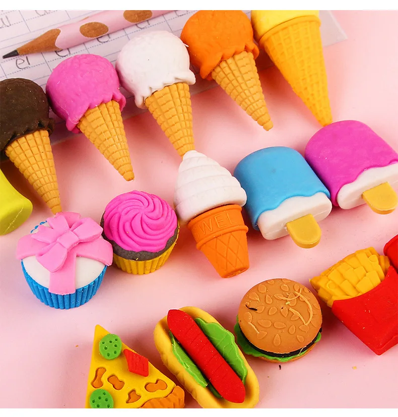 Cute Cake Gift Box Pencil Eraser - Wholesale Available