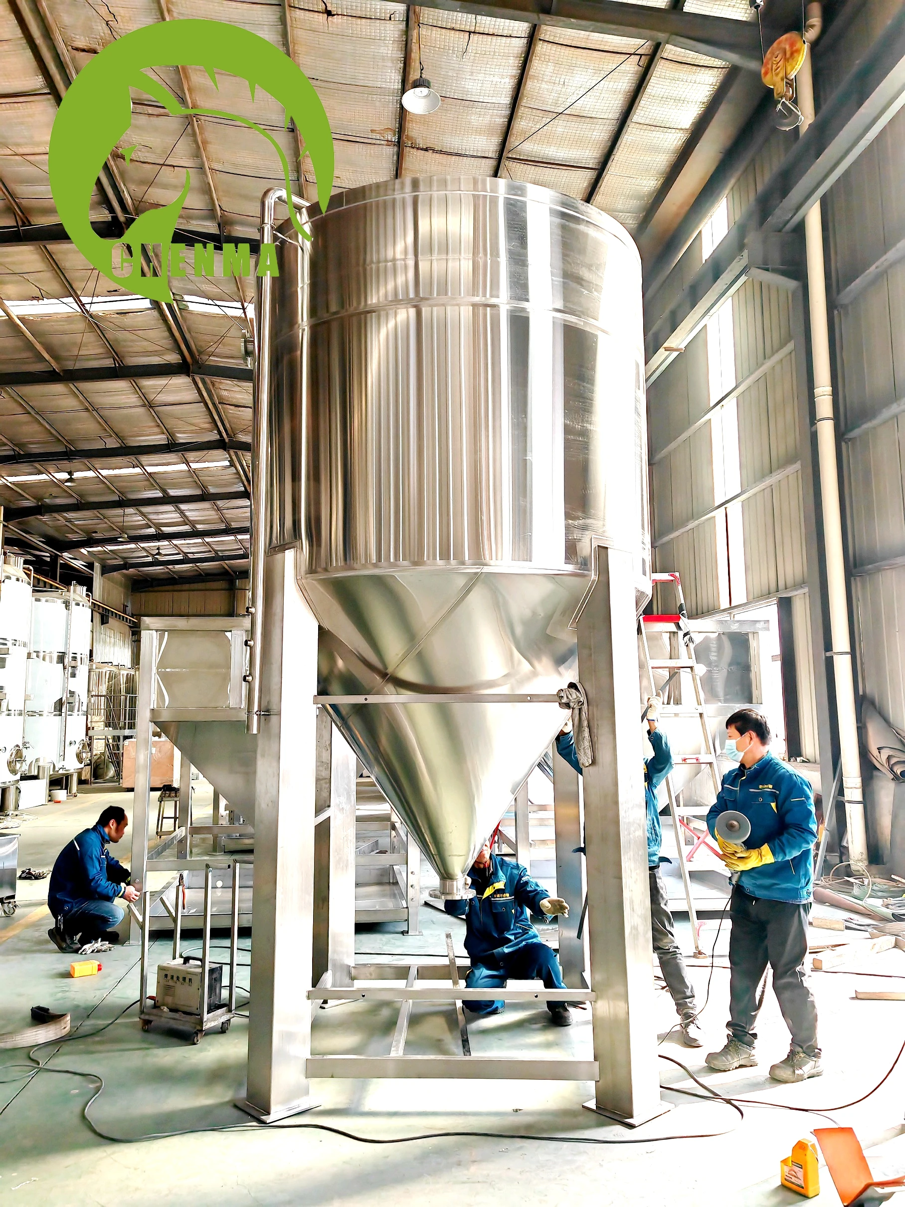 Customized Storage Flour Silos Food Grade 5000L-15000L Stainless Steel ...