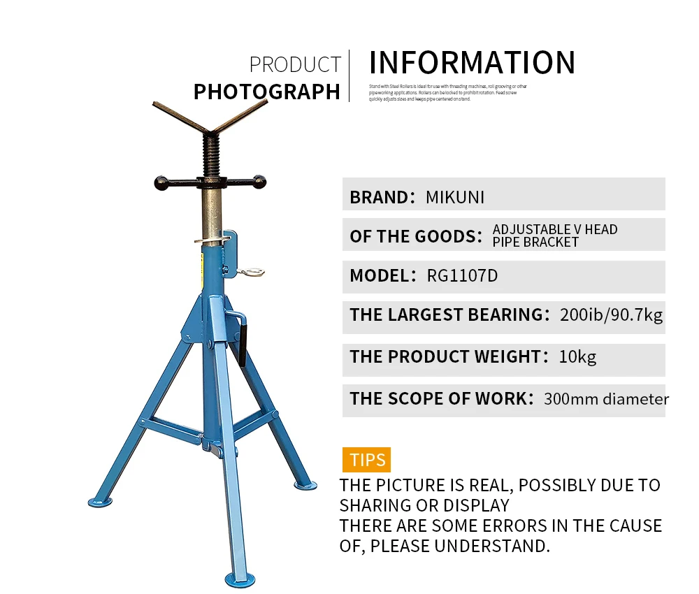 V Head Pipe Bracket - Adjustable, Durable & Customizable
