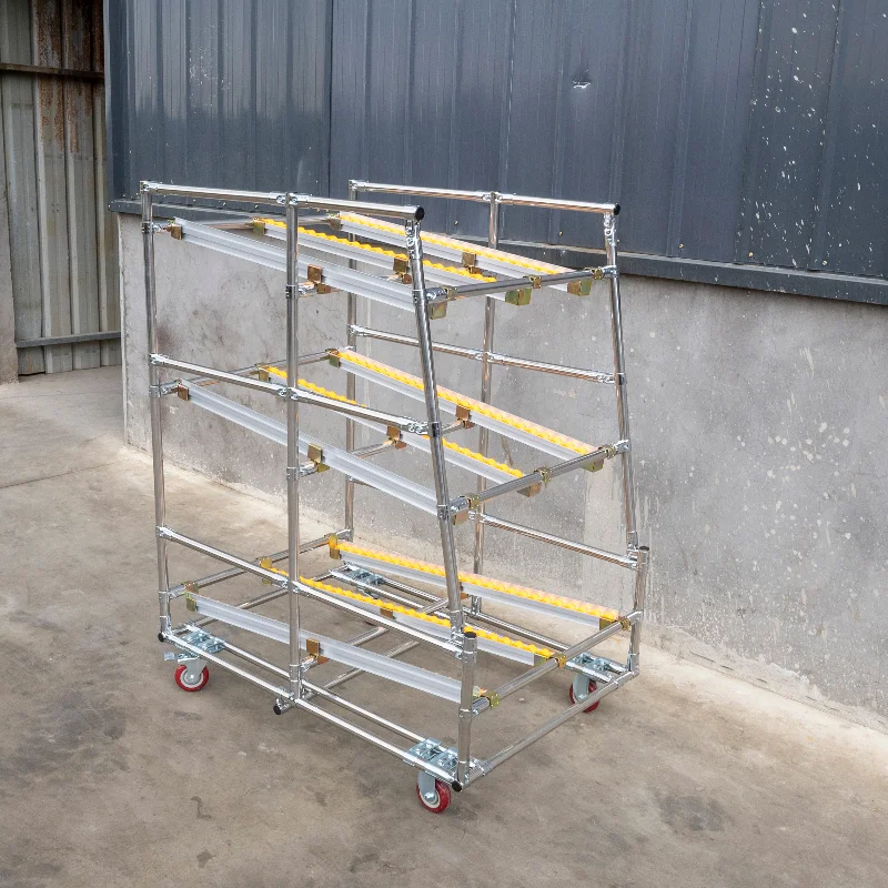 Sheet Metal Roller Rack Pe/abs Skatewheel With Plastic Pe Wheel For ...