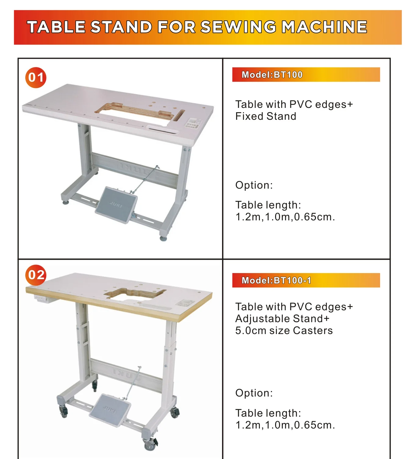 Bitop Industrial Sewing Machine Table and Stand - Ideal for Garment ...