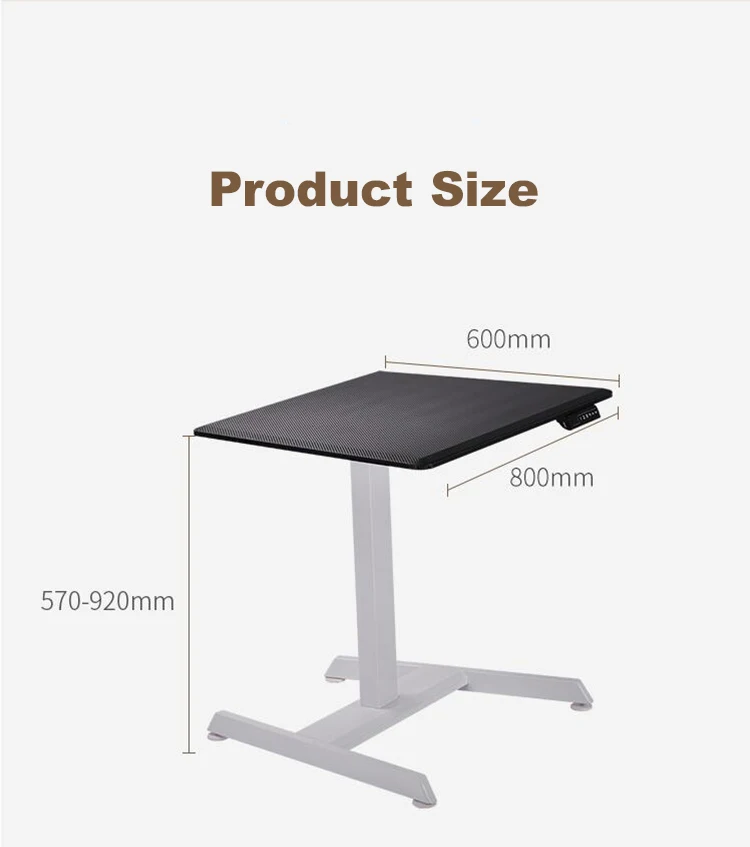 Electric Height Adjustable Coffee Table One Leg Desk - Buy Height ...