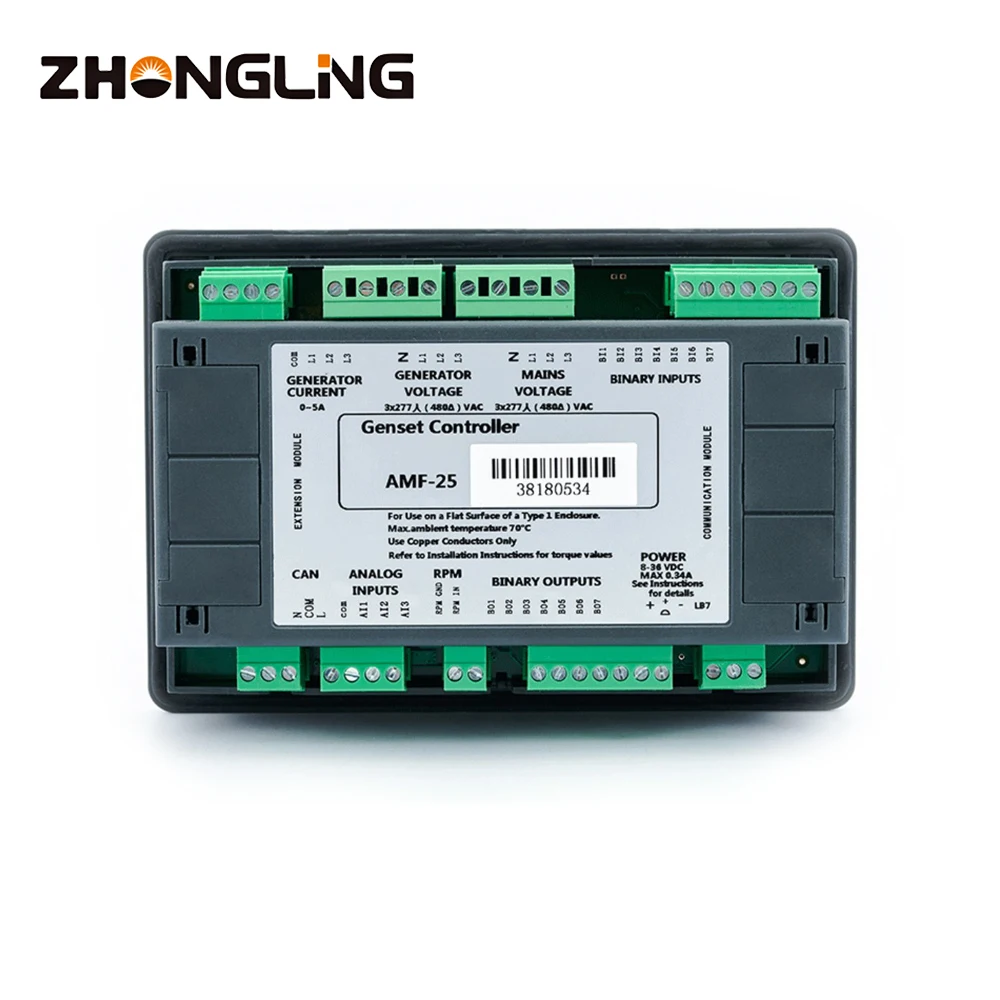 Amf-25 Replace Amf25 Control Module Controller For Genset Generator ...