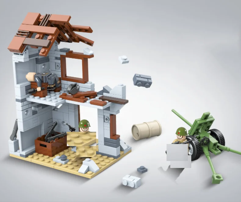 War 2 Building Blocks Ww2 Military Custom Building Blocks Battle Scene ...