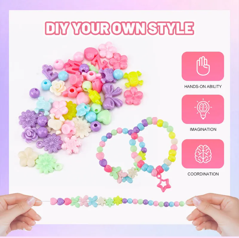 Leemook 2024 Best Selling Diy Beads Box Set Funny Children Toys Diy ...