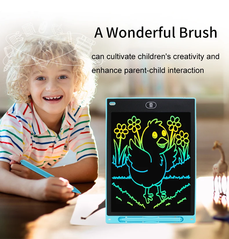 Kids LCD Write Electronic Writing Board Digital Pad Writing Slate ...