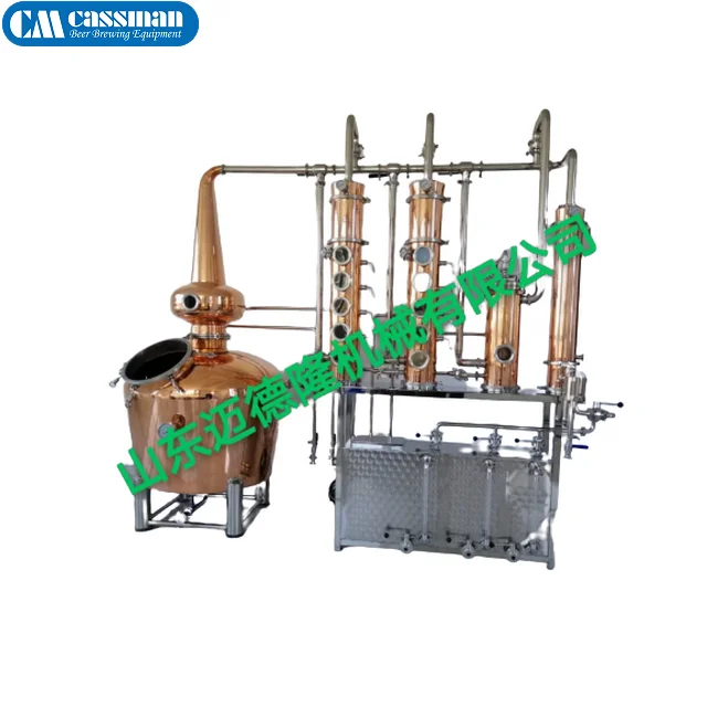 500l Copper Distillation Equipment Gasoline Distiller Pot Stills - Buy ...