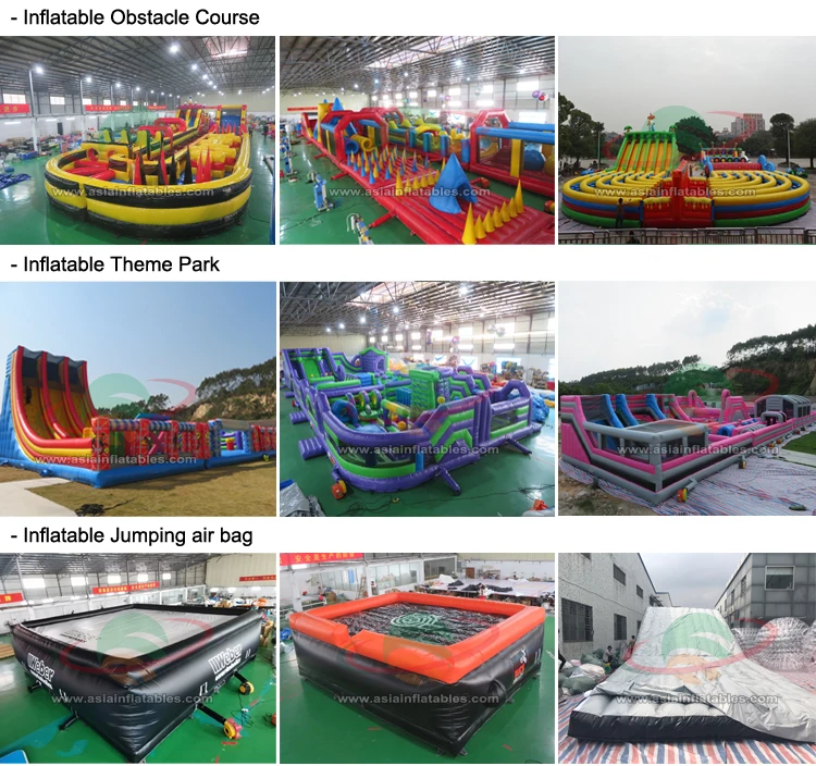 Massive Indoor Inflatable Bounce Slide Theme Park Obstacle Course for Sale