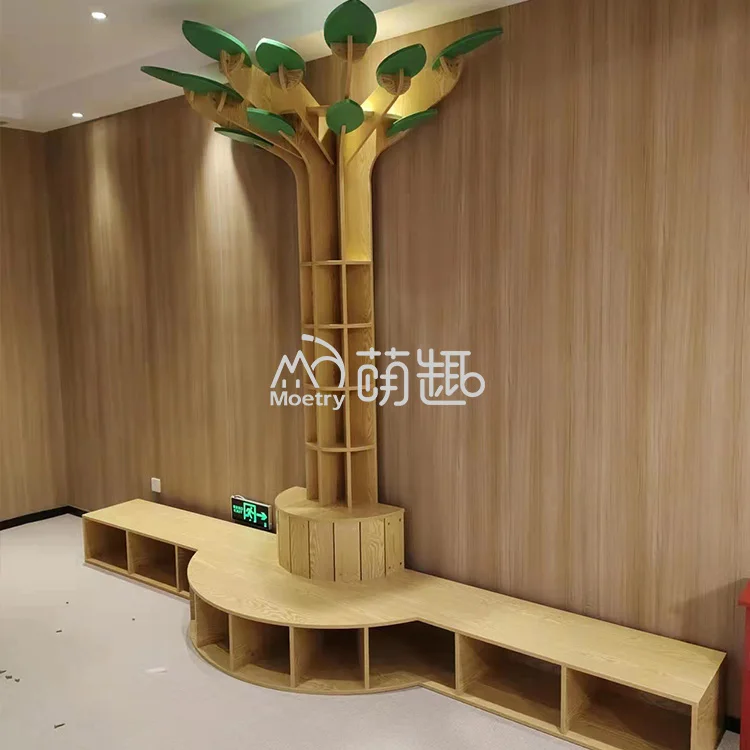 Moetry Attractive Tree Bookshelf - Preschool Library Furniture