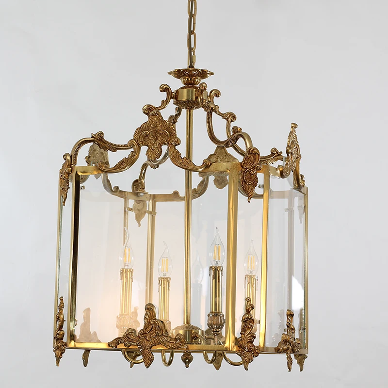 French Vintage Style Lighting Gilt Bronze Hanging Lantern Luxuries Home ...