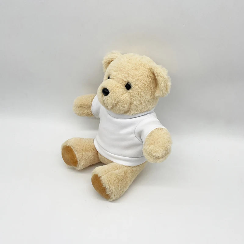 Custom 9 Inch Sublimation Teddy Bears Plush Toy with Logo Shirts ...
