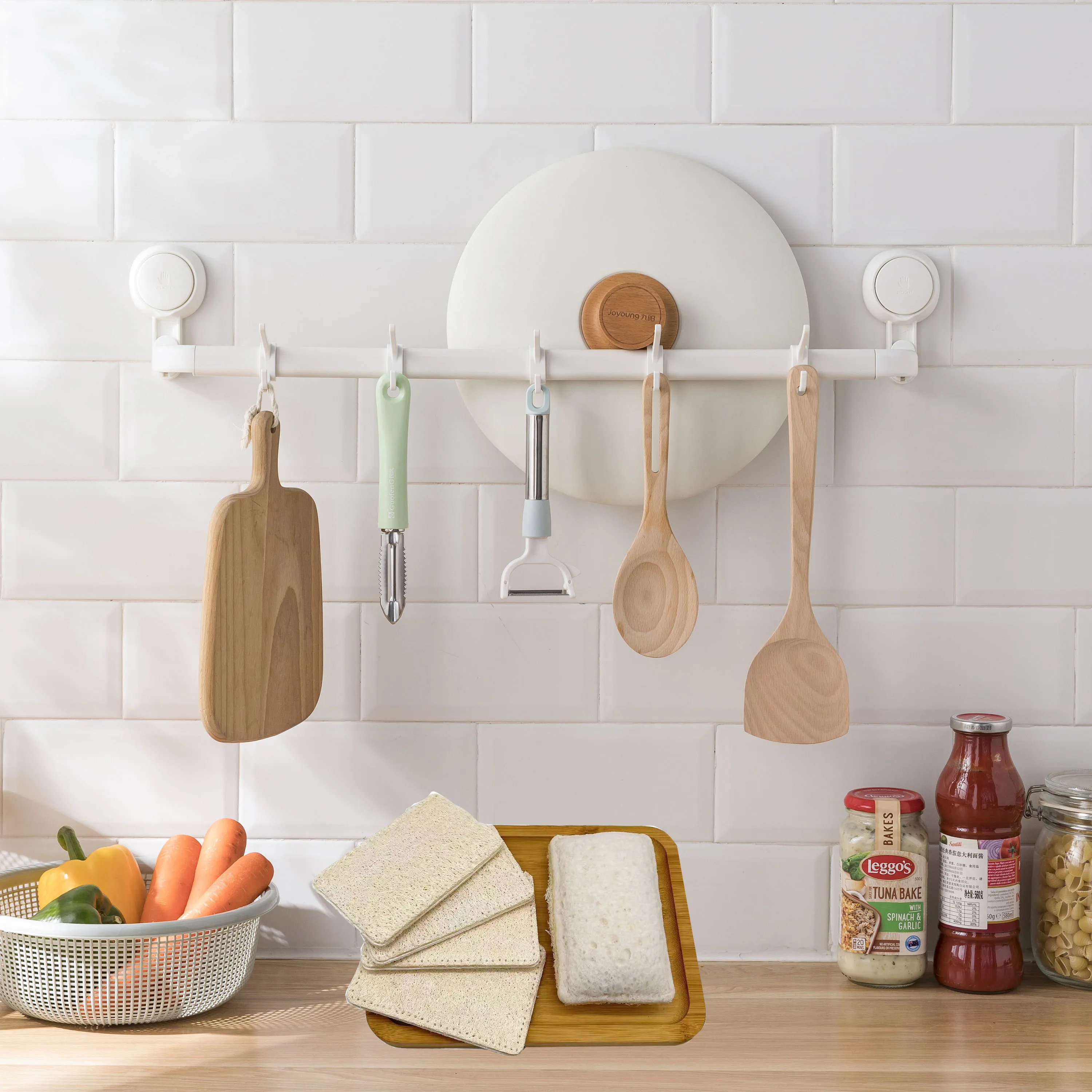 Eco-friendly Loofah Compressed Wood Pulp Cellulose Sponge