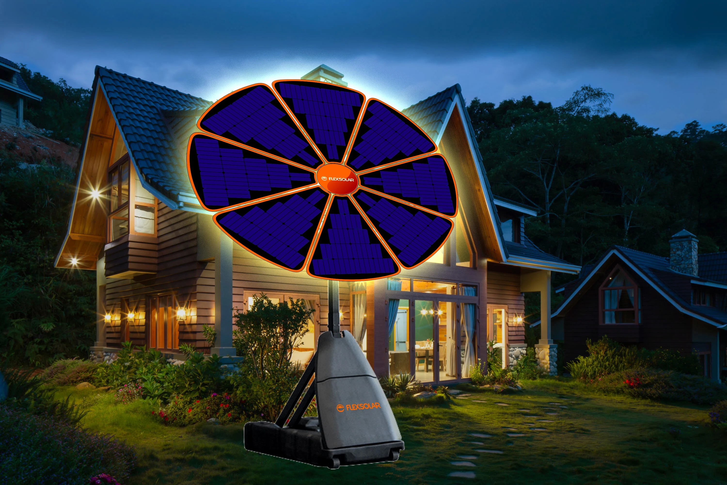 500W Solar Tree - Efficient Energy for Gardens and Balconies