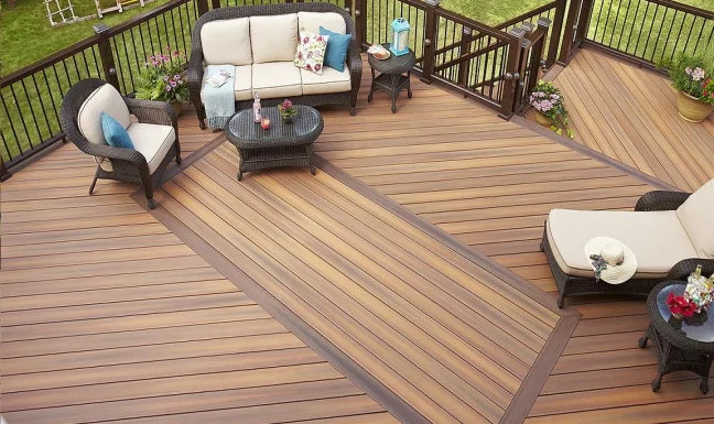 Wpc/bpc Veranda Walnut Color Wpc Terrace Outdoor Floor Capped Wood ...