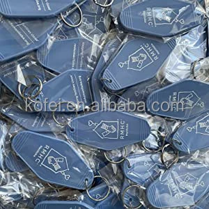 Kofei Custom Blank Hotel Key Chain Motel Key Tag Plastic Keychain Blank ...