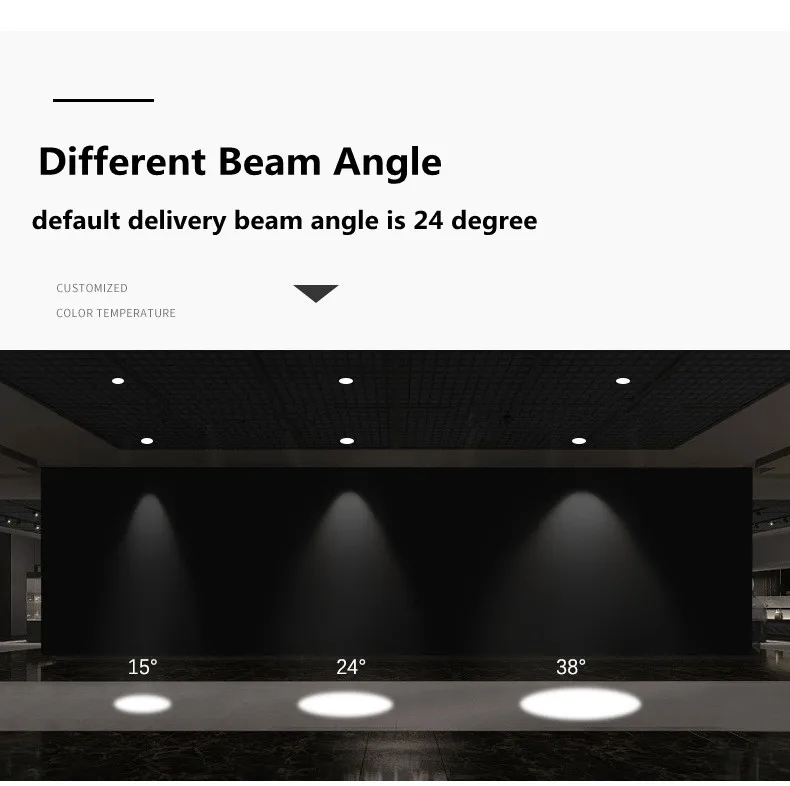 Extension Type Mini Spotlight Led Pin Down Light 6w 12w with 80mm Cut ...