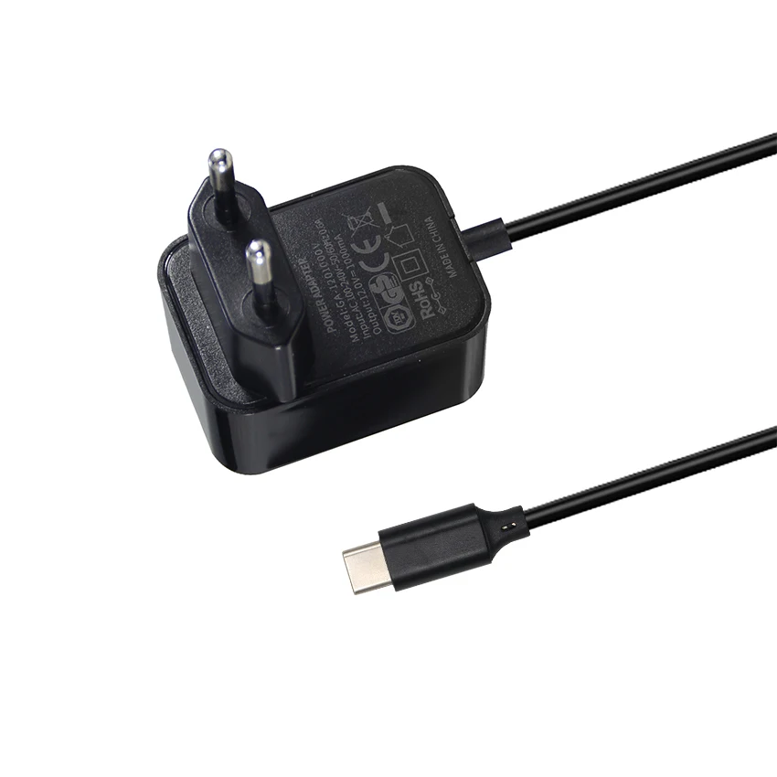 Eu Wall Plug 1000ma 12v Power Supply Eu 1a 12w 12 Volt Type-c Usb ...
