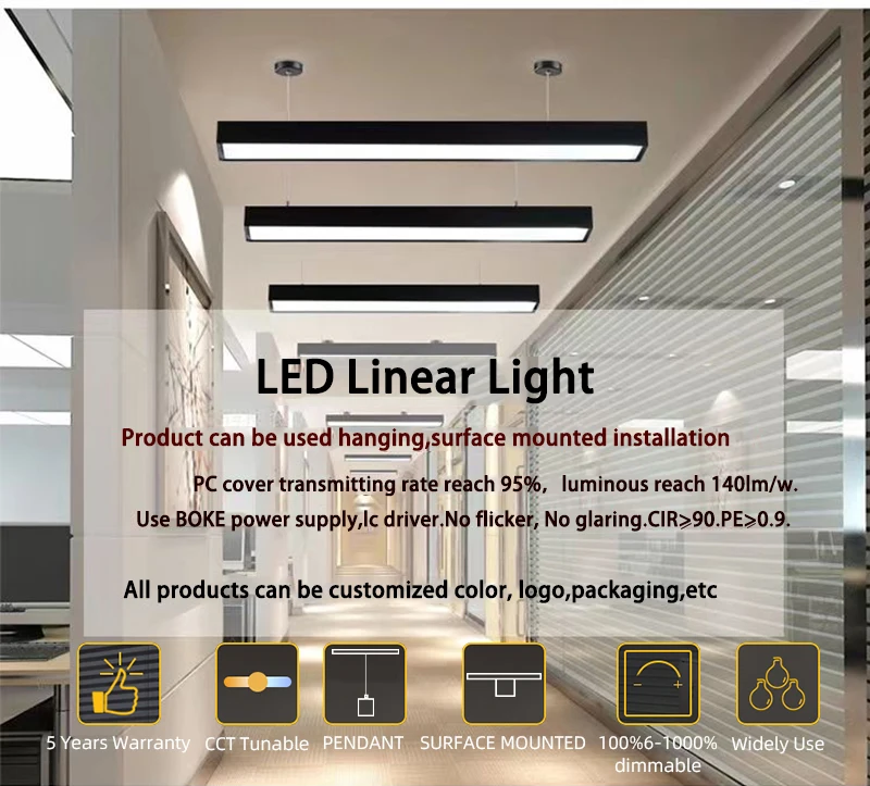 Hot Sale LED Linear Light 45W - Efficient Commercial Lighting