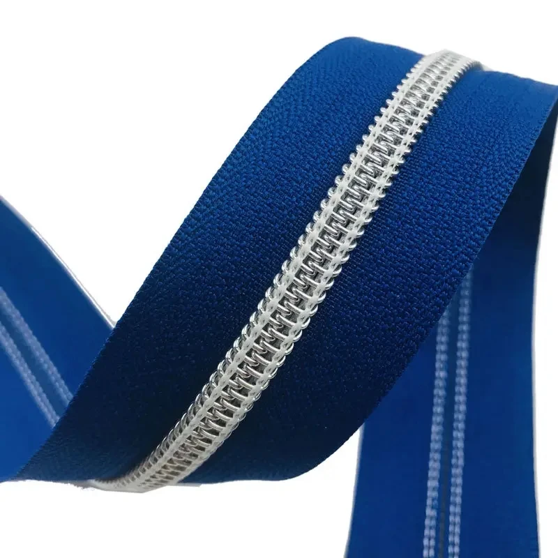 Wholesale #5 Nylon Zipper Chain Golden Teeth Silver Teeth Zipper Roll ...