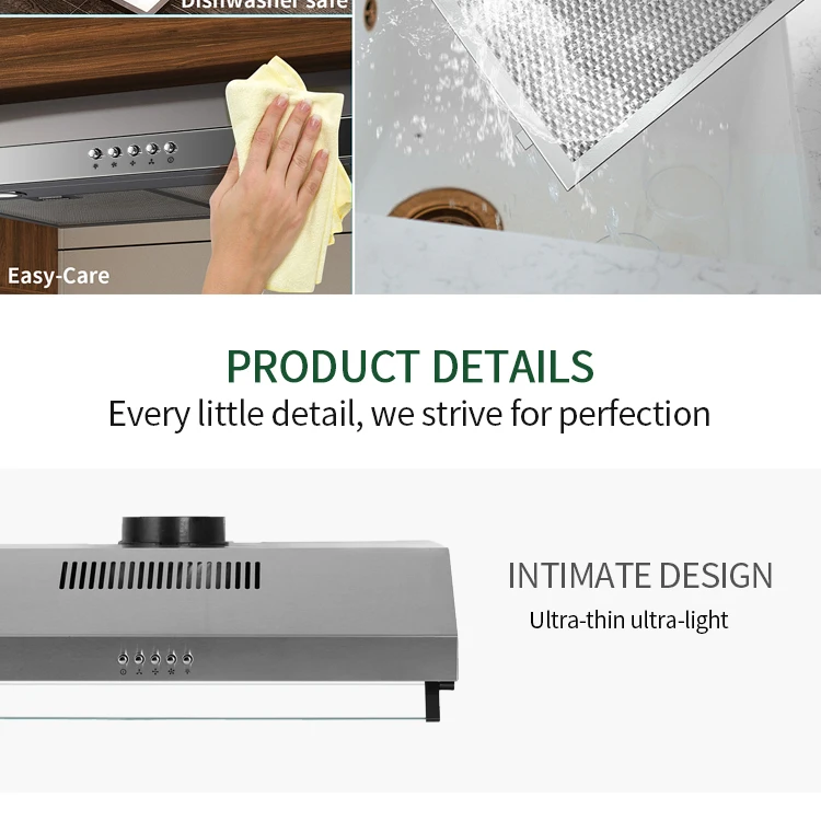 60cm Kitchen Air Extractor Cooker Hood Built In Stainless Steel Range ...