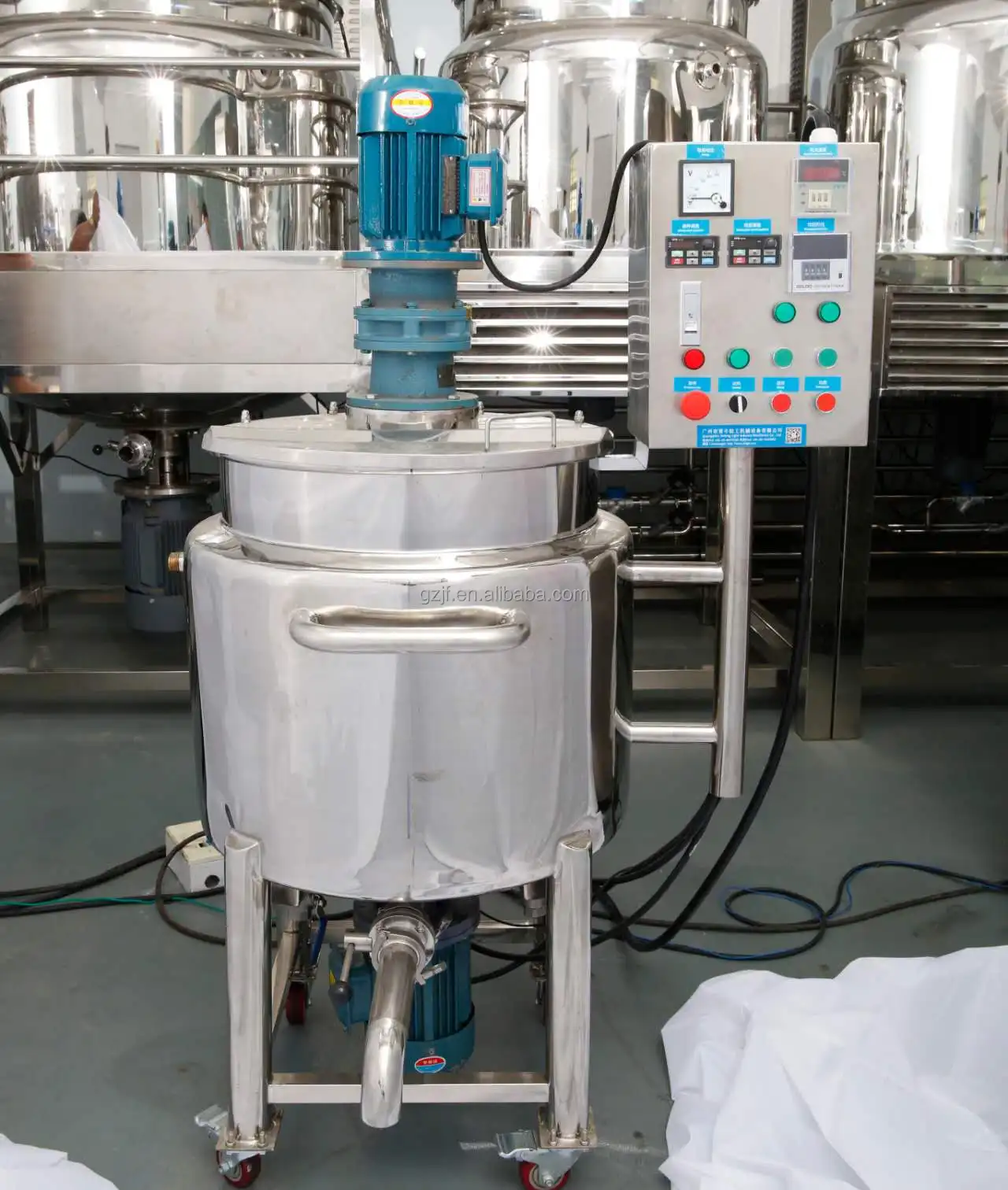 Chemical Body Scrub Mixer Liquid Washing Homogenizer Mixer Mixing Tank ...