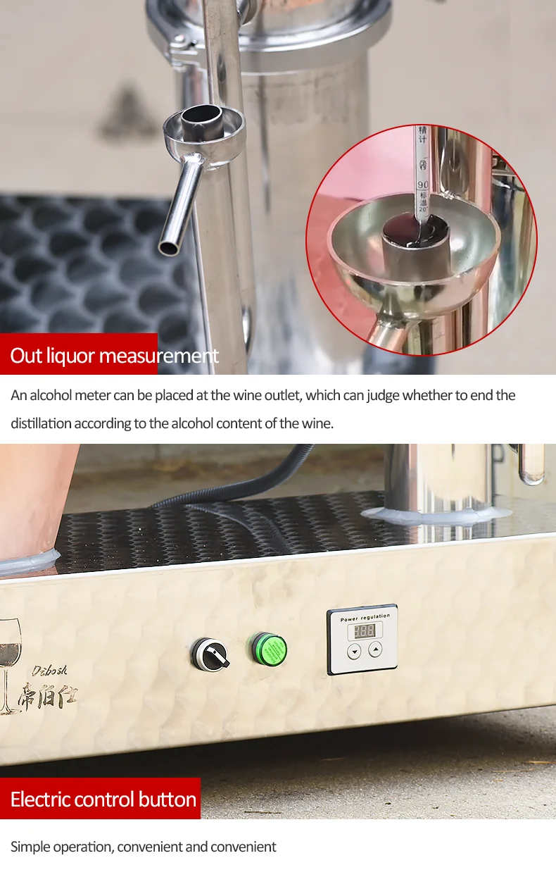 20l Gin Pot Still With Gin Basket & Copper Electric Pot With Thermostat ...