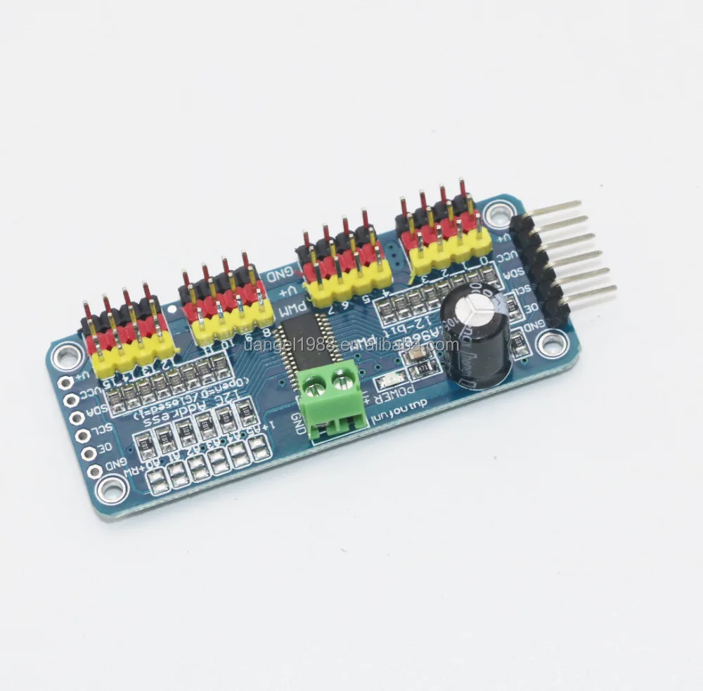 16 Channel 12-bit Pwm Servo Driver-i2c Interface Module For Raspberry ...