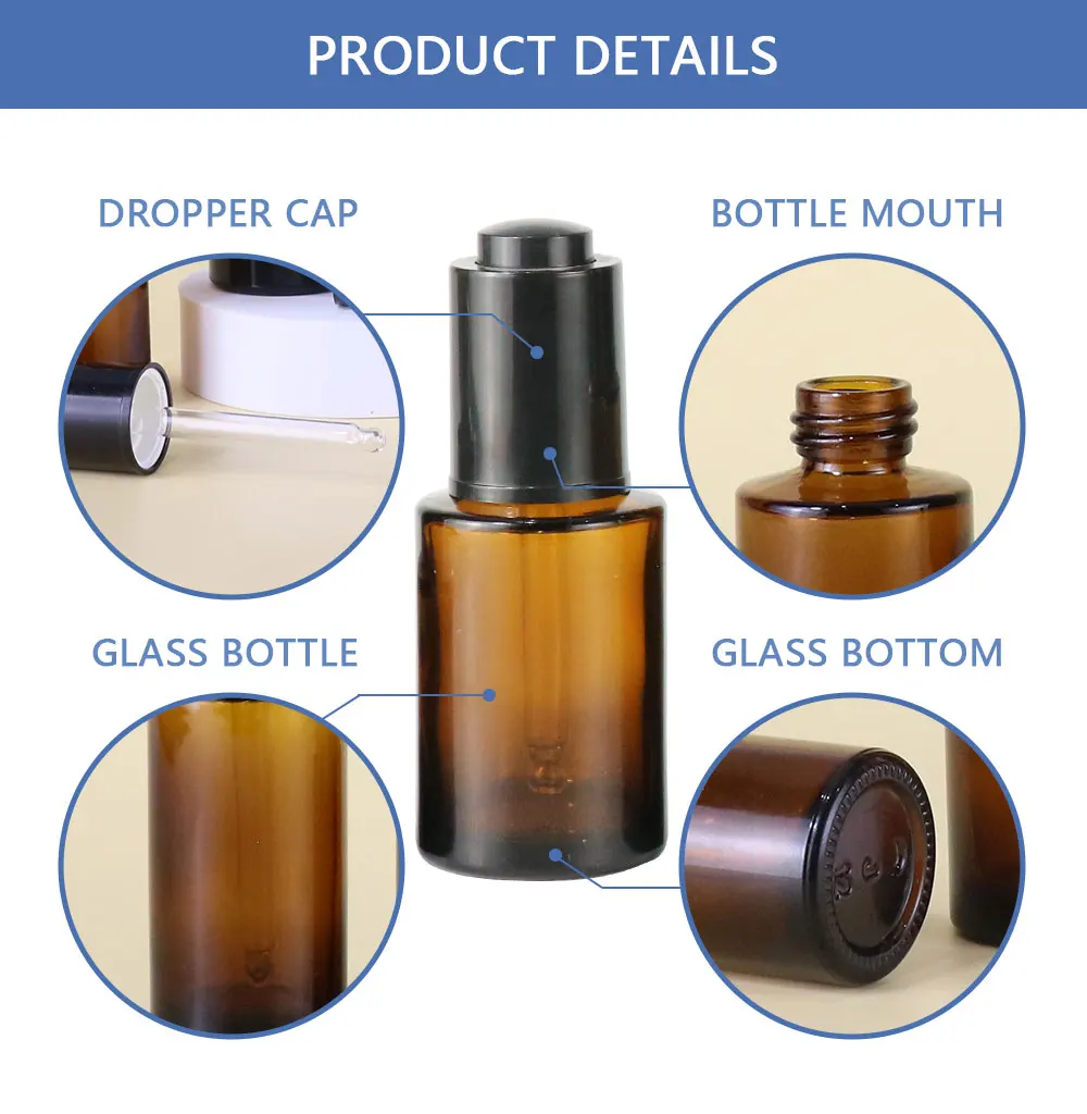 Amber Toner Bottles - Durable & Versatile Storage Solutions