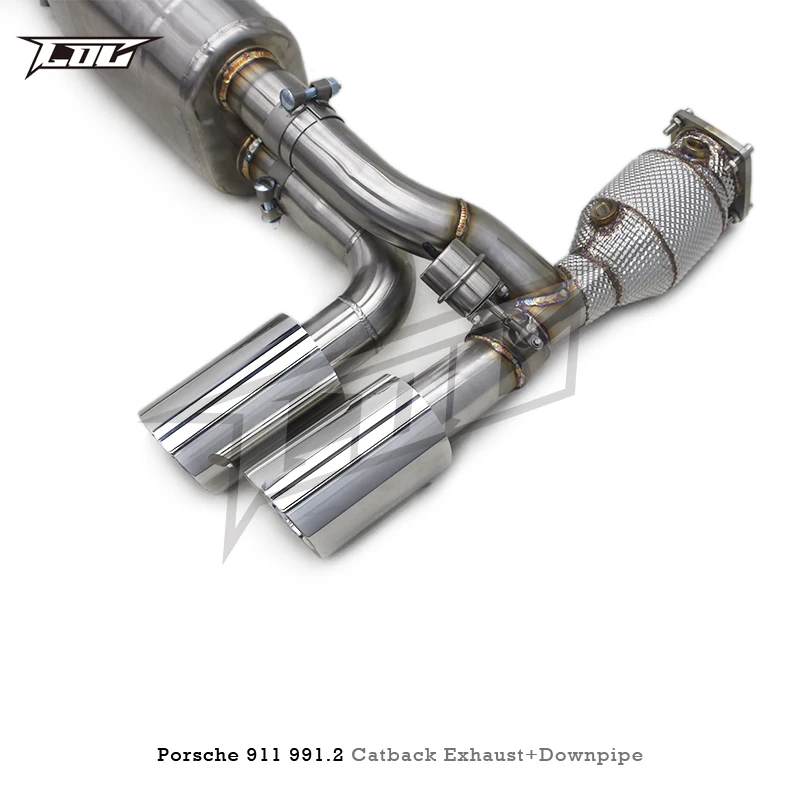 Custom Performance Racing Car Catback Exhaust Downpipe For Porsche 911 ...