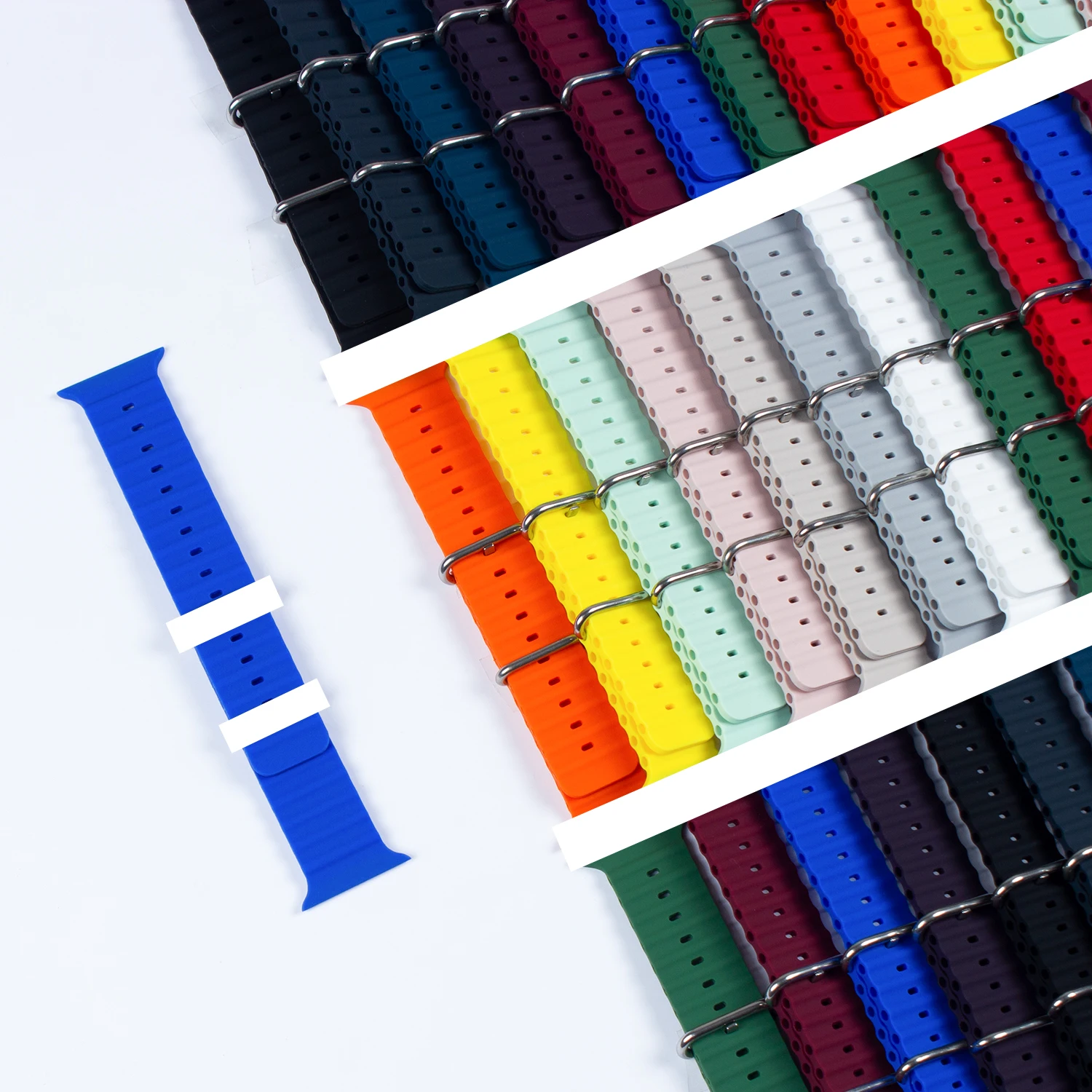 Ryb Sport Ocean Loop Wrist Watch Band For Apple Watch Ultra 49mm Smart ...