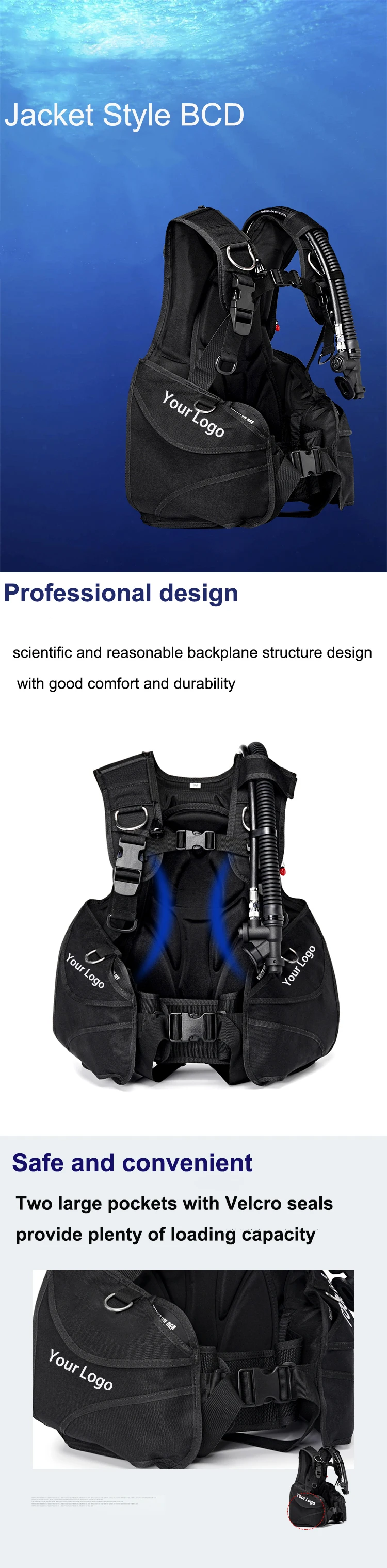 Custom Logo Scuba Diving BCD Vest - Safety & Style