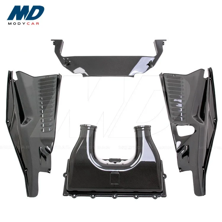 Carbon Fiber Engine Compartment Covers And Underscreen Shield (4 Pcs ...