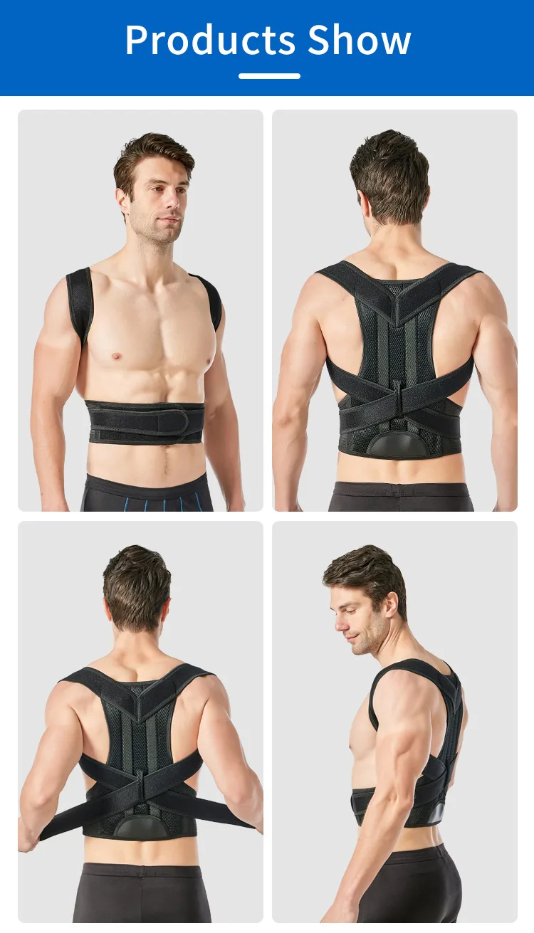 Adjustable Breathable Back Brace Posture Corrector Belt for Men and ...