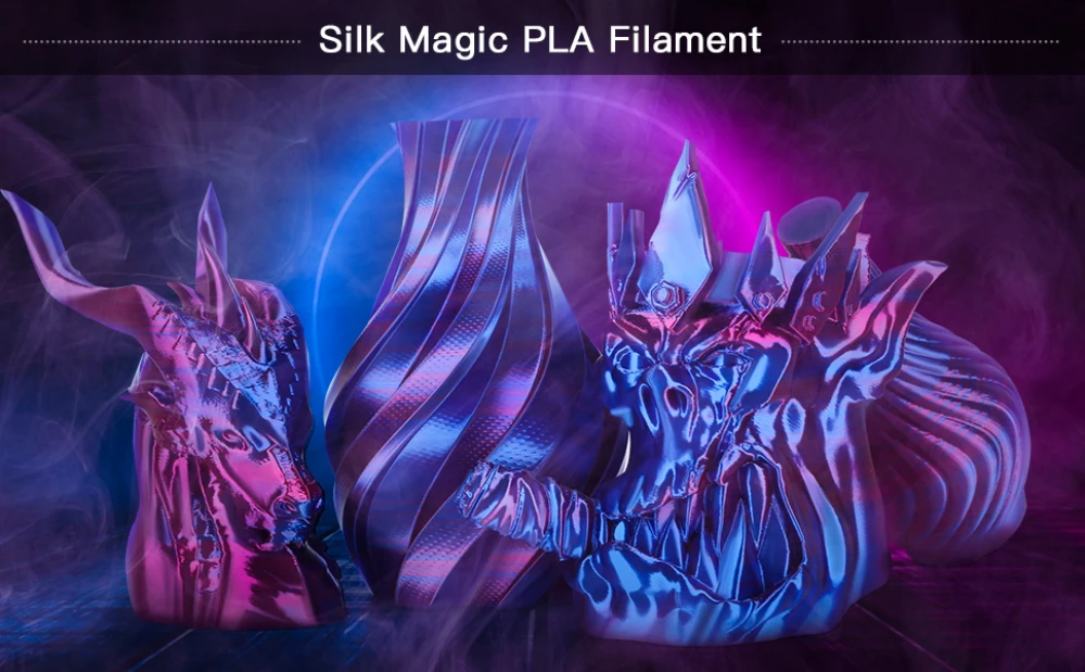 CREAT3D Dual Color Silk PLA 3D Filament - 1kg/roll