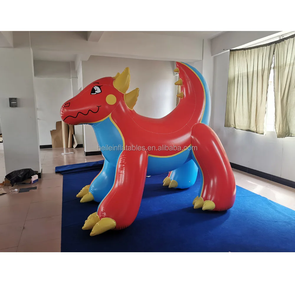 Beile New Inflatable Red And Blue Dragon Toy Animal For Cartoon Addict ...