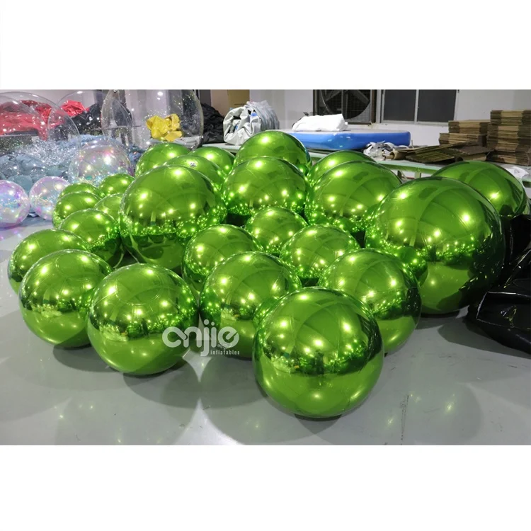 Custom extra Large Inflatable Gold Sphere Chrome Gold Ball Big Shiny ...
