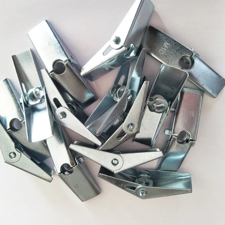 M3 to M12 Custom Size Steel Zinc Plated Spring Toggle Bolts