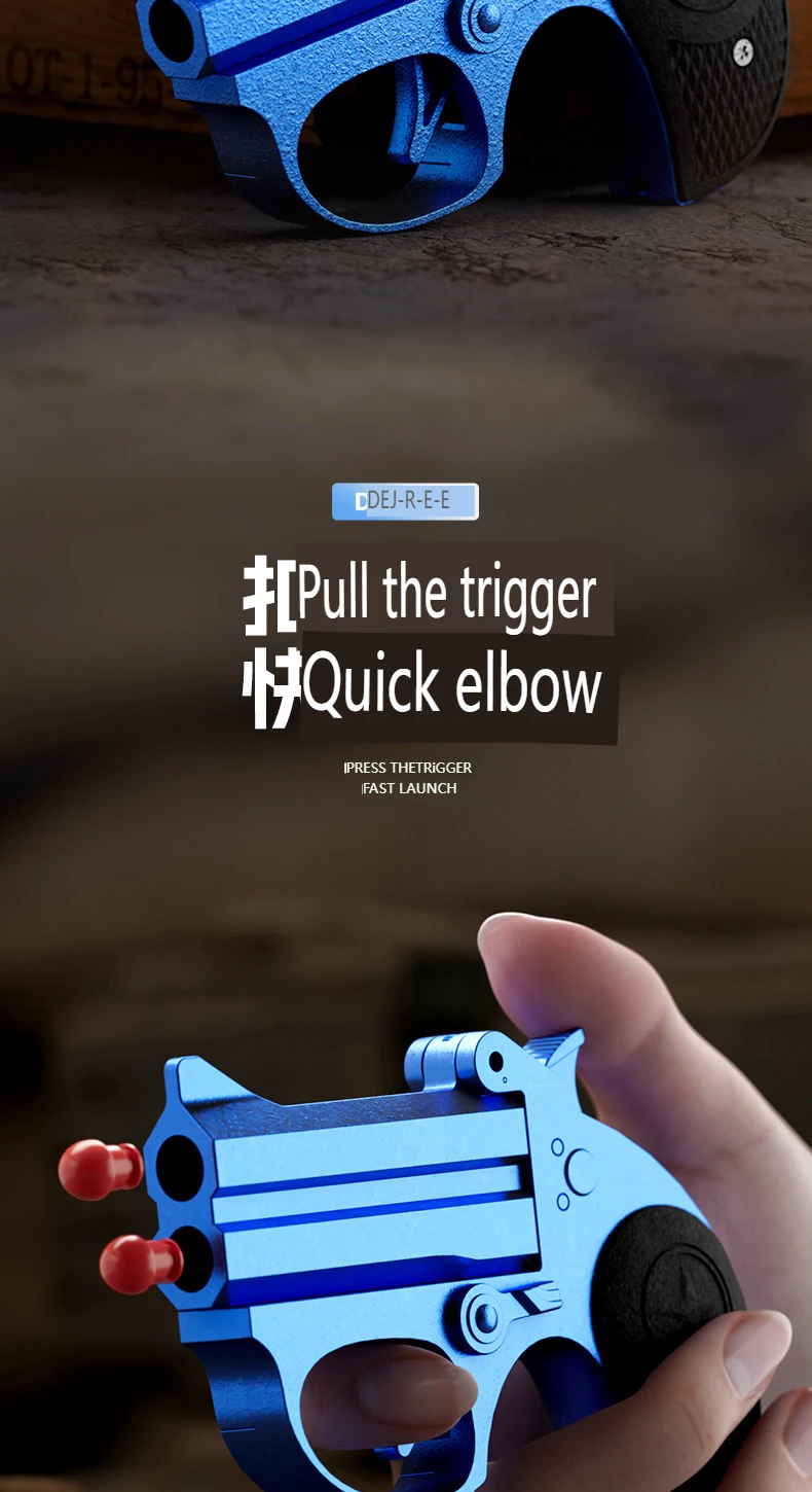 Vp434 Toy Gun Double Barreled Troll Mini Model Transmitter Alloy Soft ...