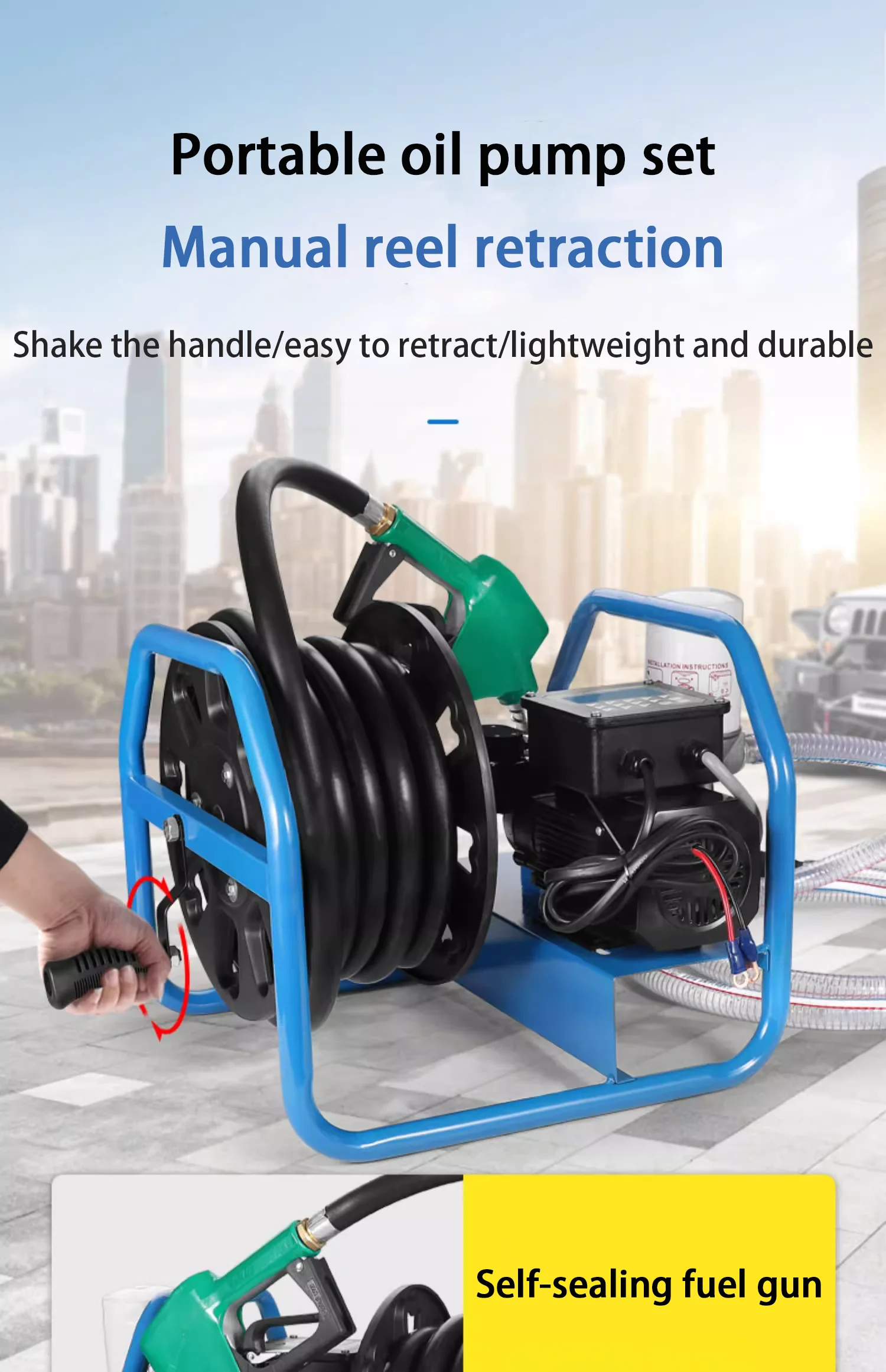 Cavitt 12v/24v/220v Quantitative Explosion-proof Pump Portable Fuel ...