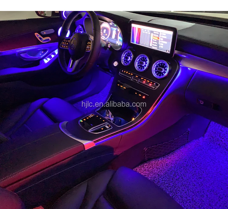 Car Interior Turbine Air Vent Atmosphere Light Led Decorative W205 ...