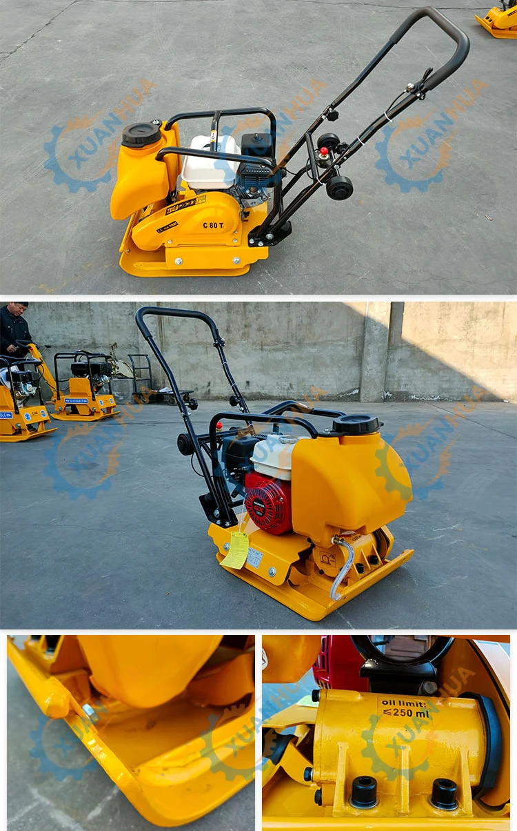 Small Road Construction Plate Floor Compactor Gasoline Asphalt ...