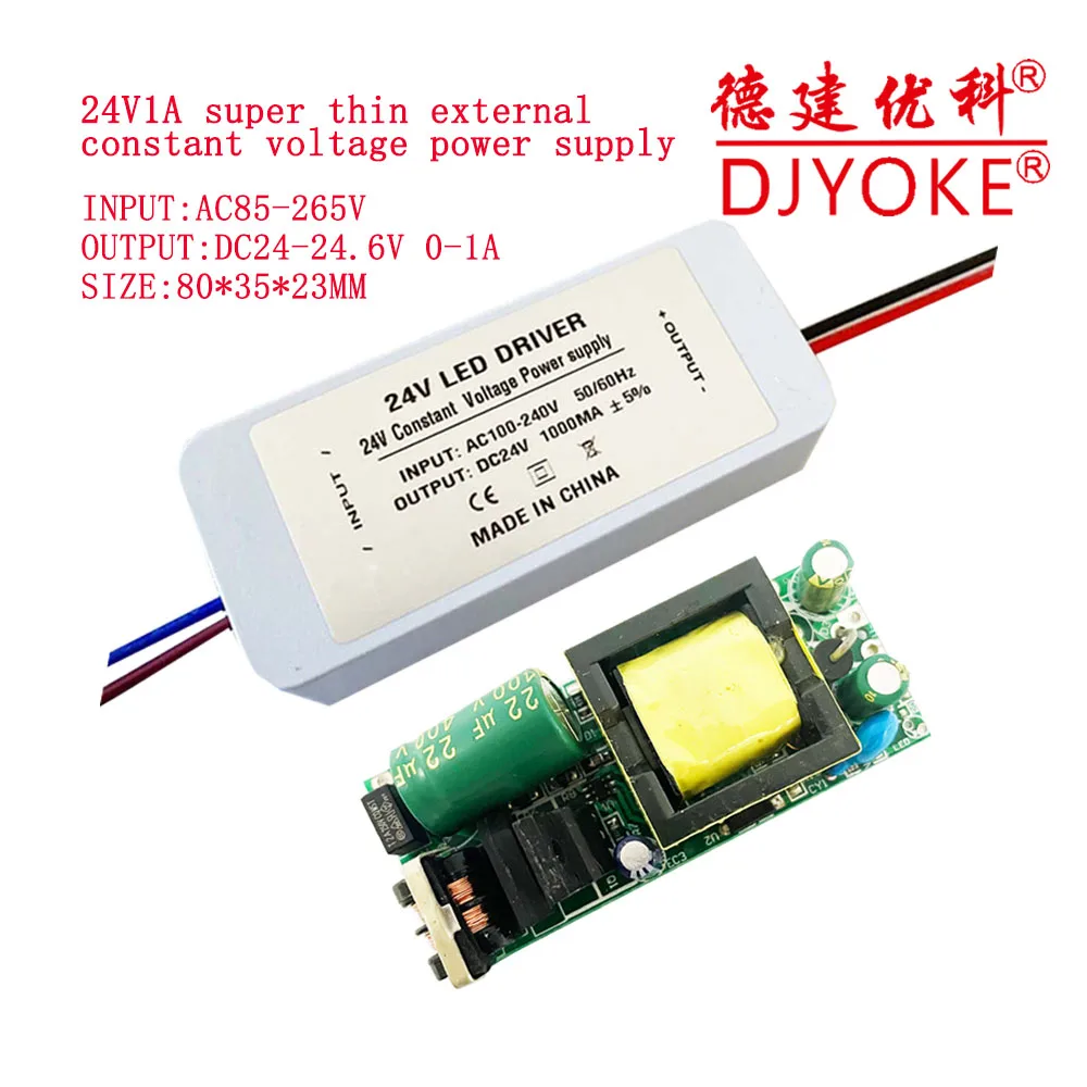 Ac Dc Converter Dc 24v 1a Constant Voltage Power Supply 24w Super Thin Led Driver Module For Led ...