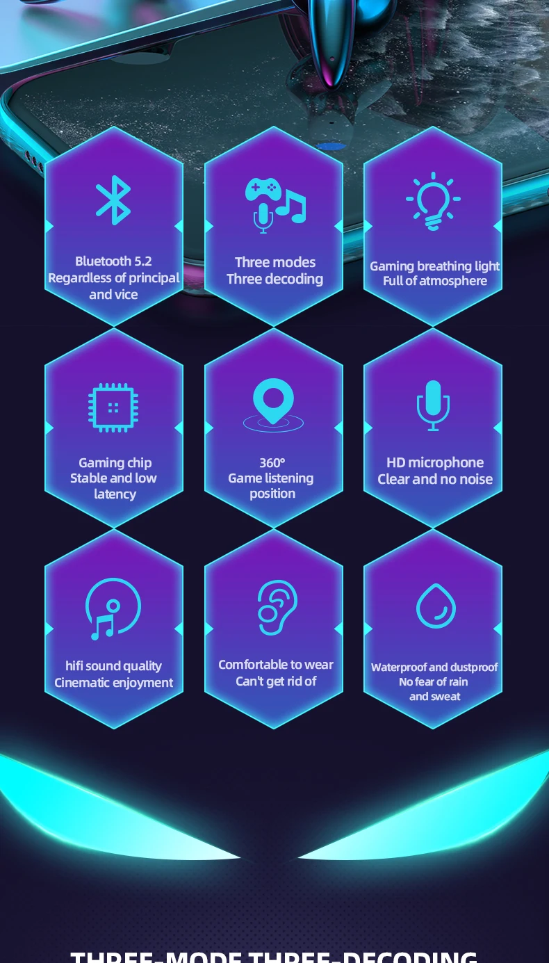 Tws Earbuds 2024 Custom Private Label Wireless Earbuds Gaming Noise ...